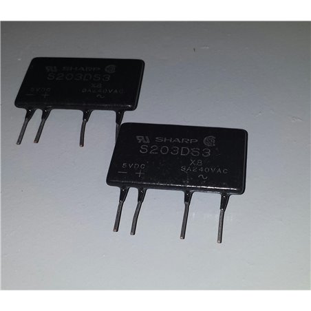Sharp S203DS3 Solid State Relay - 5V 3A/240VAC - -6.60